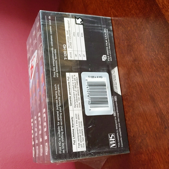 Fuji | Other | Factory Sealed Fuji Vhs Blank Tapes | Poshmark